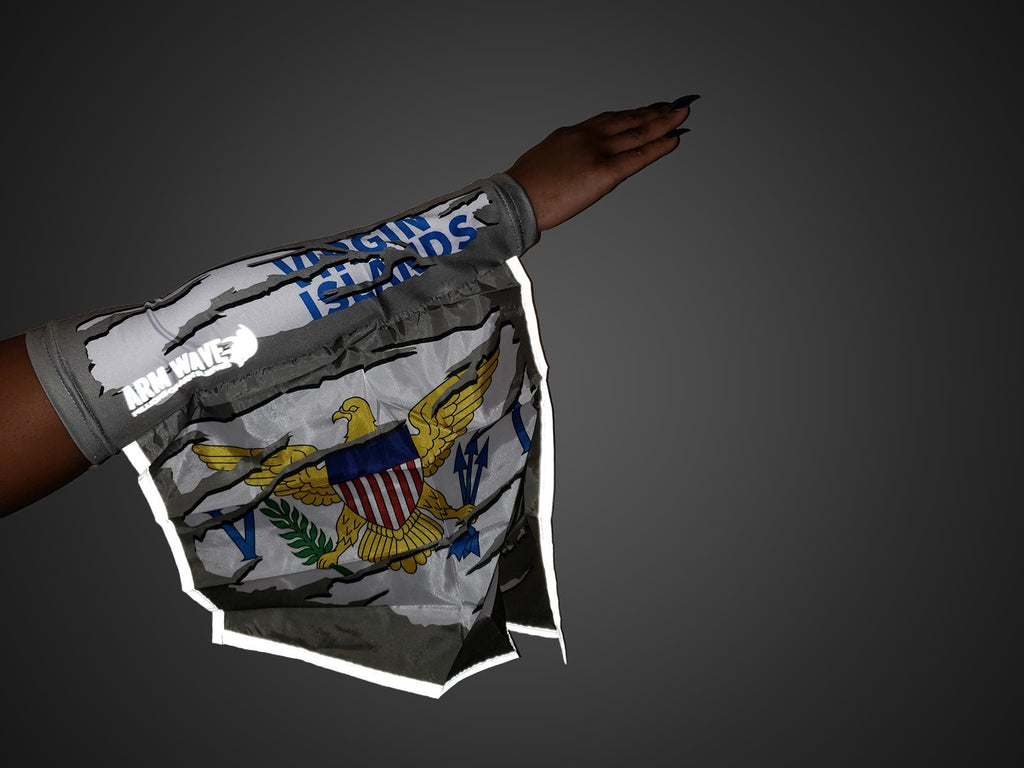 VIRGIN ISLAND REFLECTIVE ARM and LEG FLAG (Arm band, Foot Sleeve) – Arm ...